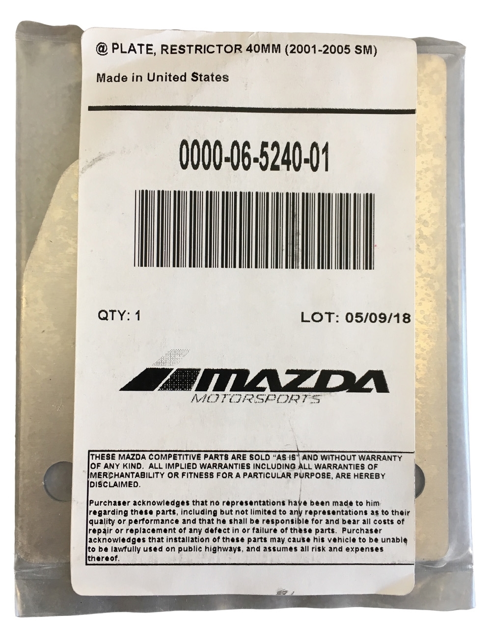 Miatacage.com. Restrictor Plate